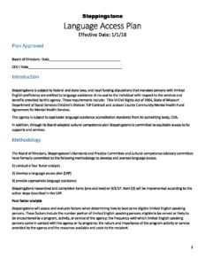 Language Access Plan_KC Steppingstone | Every Child's Hope